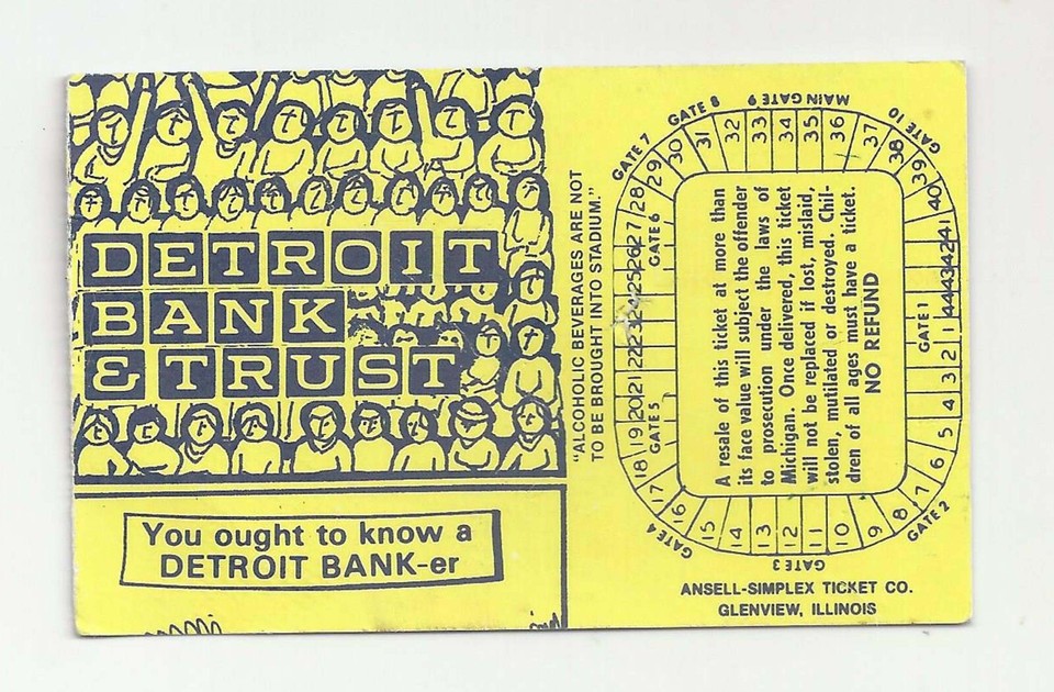 1981 Michigan Ohio state college football ticket stub Schembechler good ...