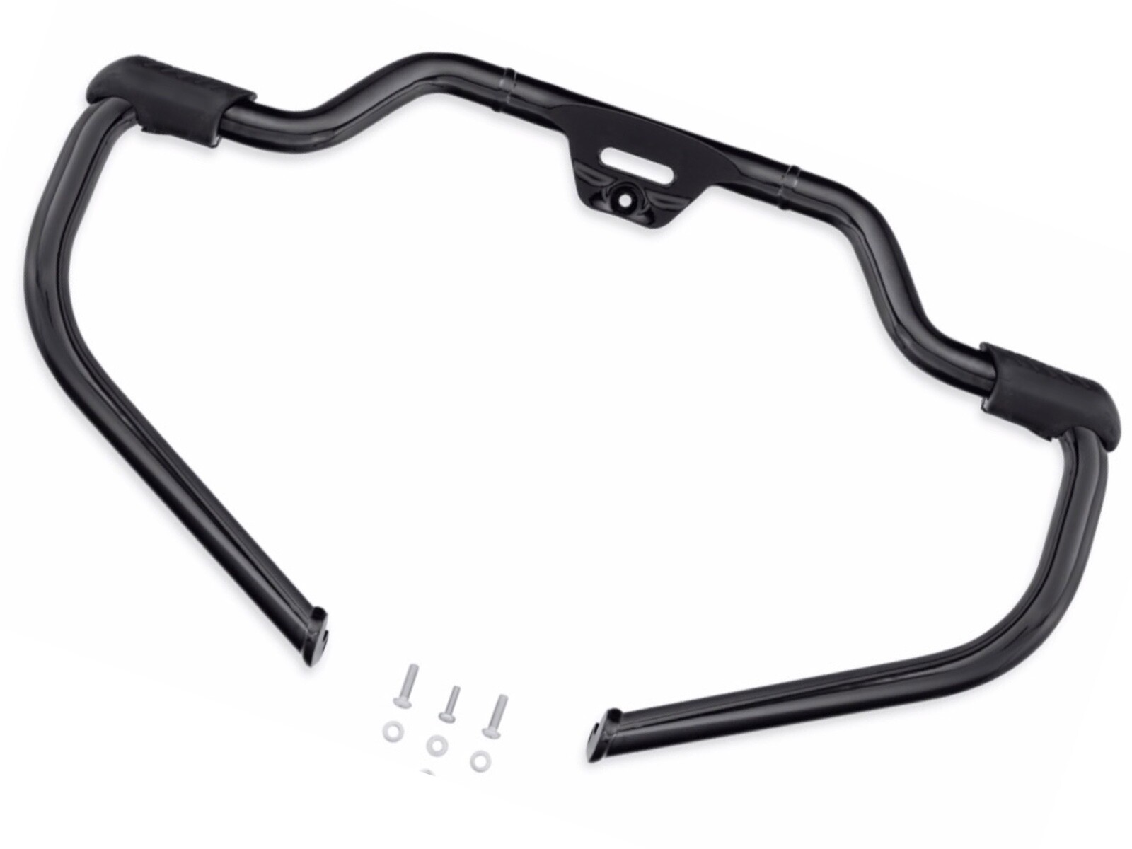 Gloss Black Mustache Harley Softail Engine Guard 2018 through 2025 RF ...