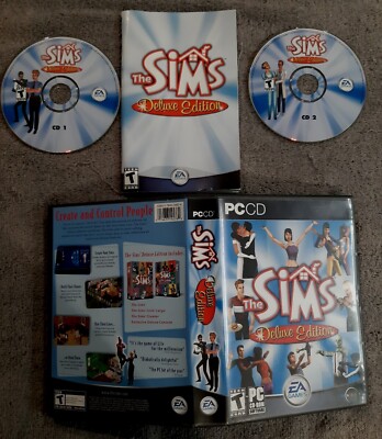 2002 EA The Sims Deluxe Edition Complete & Tested Big Box CIB | PC ...