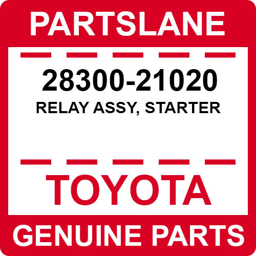 28300-21020 Toyota OEM Genuine RELAY ASSY, STARTER | eBay