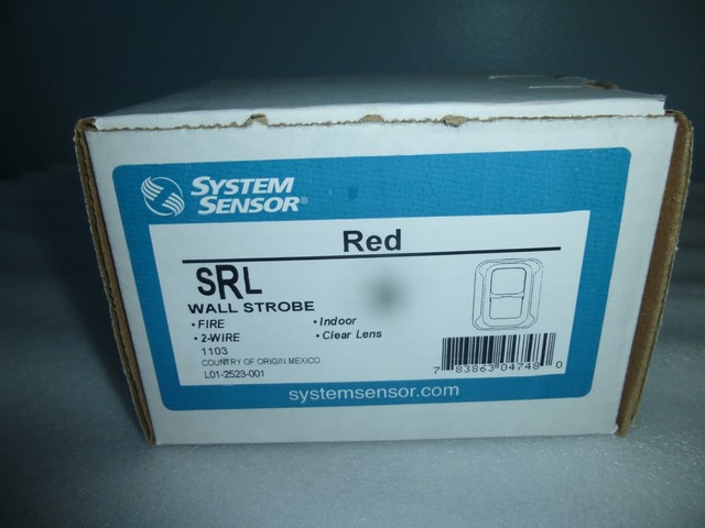 System Sensor SRL Fire Alarm - Red for sale online | eBay