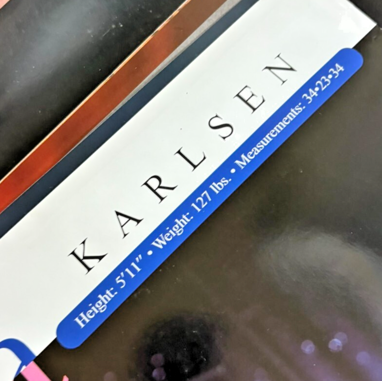 #87 Vintage 1999 35x23 Poster Playboy Stats Alexandria Karlsen Sexy ...