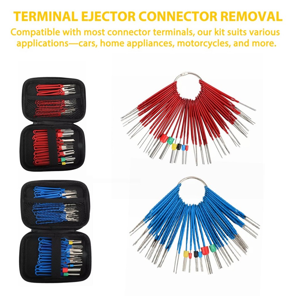 41PCS Pin Ejector Wire Kit Extractor Auto Terminal Removal Connector ...