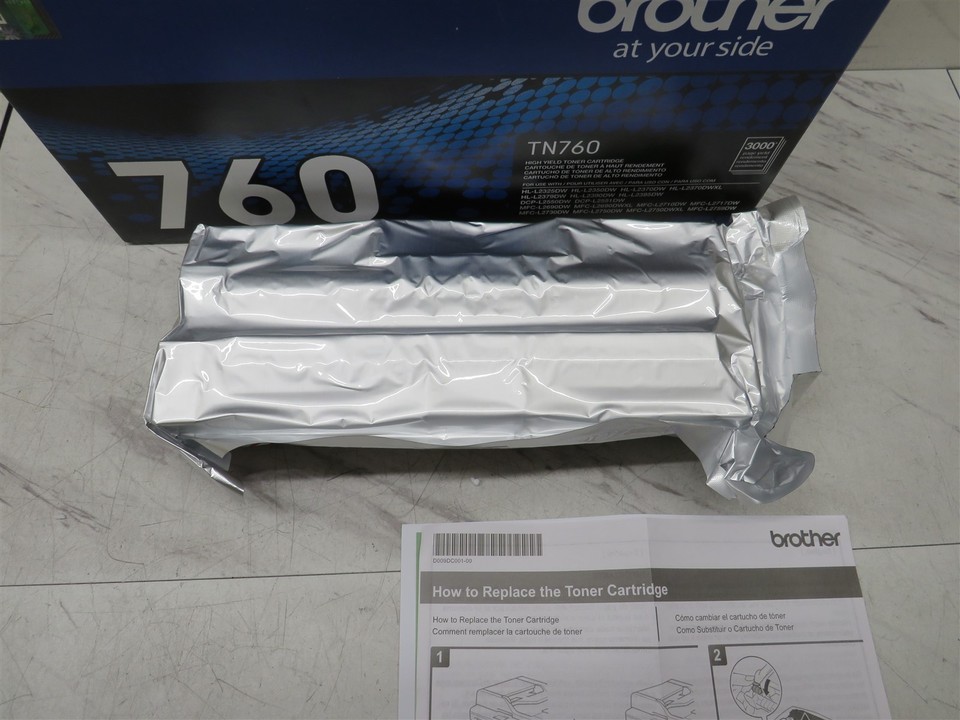 Open Box Brother TN-760 Black High Yield Toner Cartridge Genuine | eBay