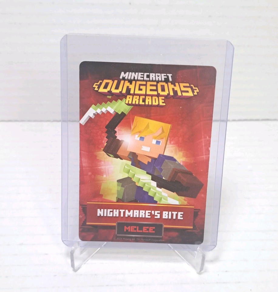 Minecraft Dungeons Arcade Nightmare's Bite Melee Series 3 #13/118 ...