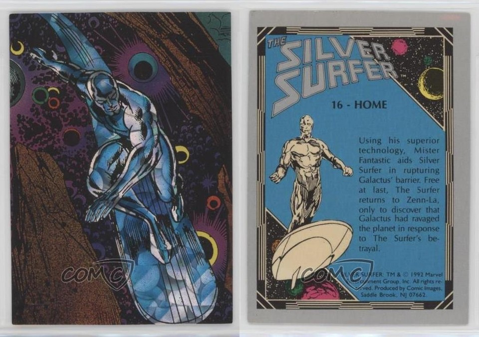 1992 Comic Images Marvel Silver Surfer All-Prism Home #16 01v6 | eBay UK