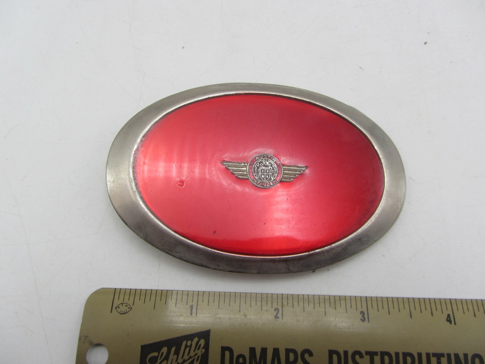 Vintage Metal Enamel Austin Healey Logo Car / Automob… - Gem