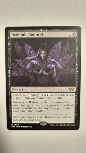 Mtg Demonic Counsel Duskmourn: House of Horror Nonfoil | eBay