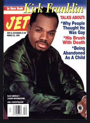 JET MAGAZINE 1999 KIRK FRANKLIN HANK AARON FOXY BROWN FAITH EVANS KOBE ...