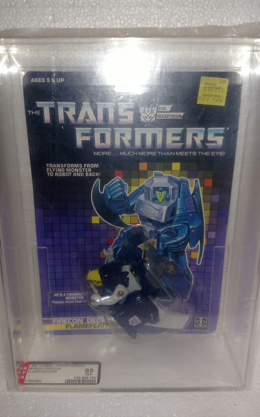 TRANSFORMERS AFA 85 GRADED FLAMEFEATHER FIRECON 1988 HASBRO | eBay