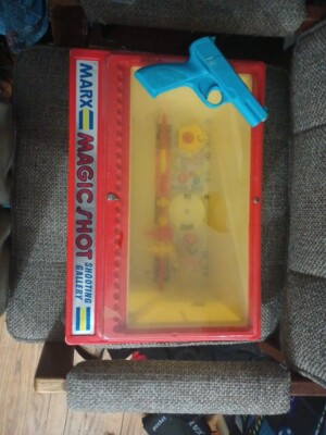 Marx Magic Shot Shooting Galley w/ Toy Pistol Vintage Boys WORKS Target ...