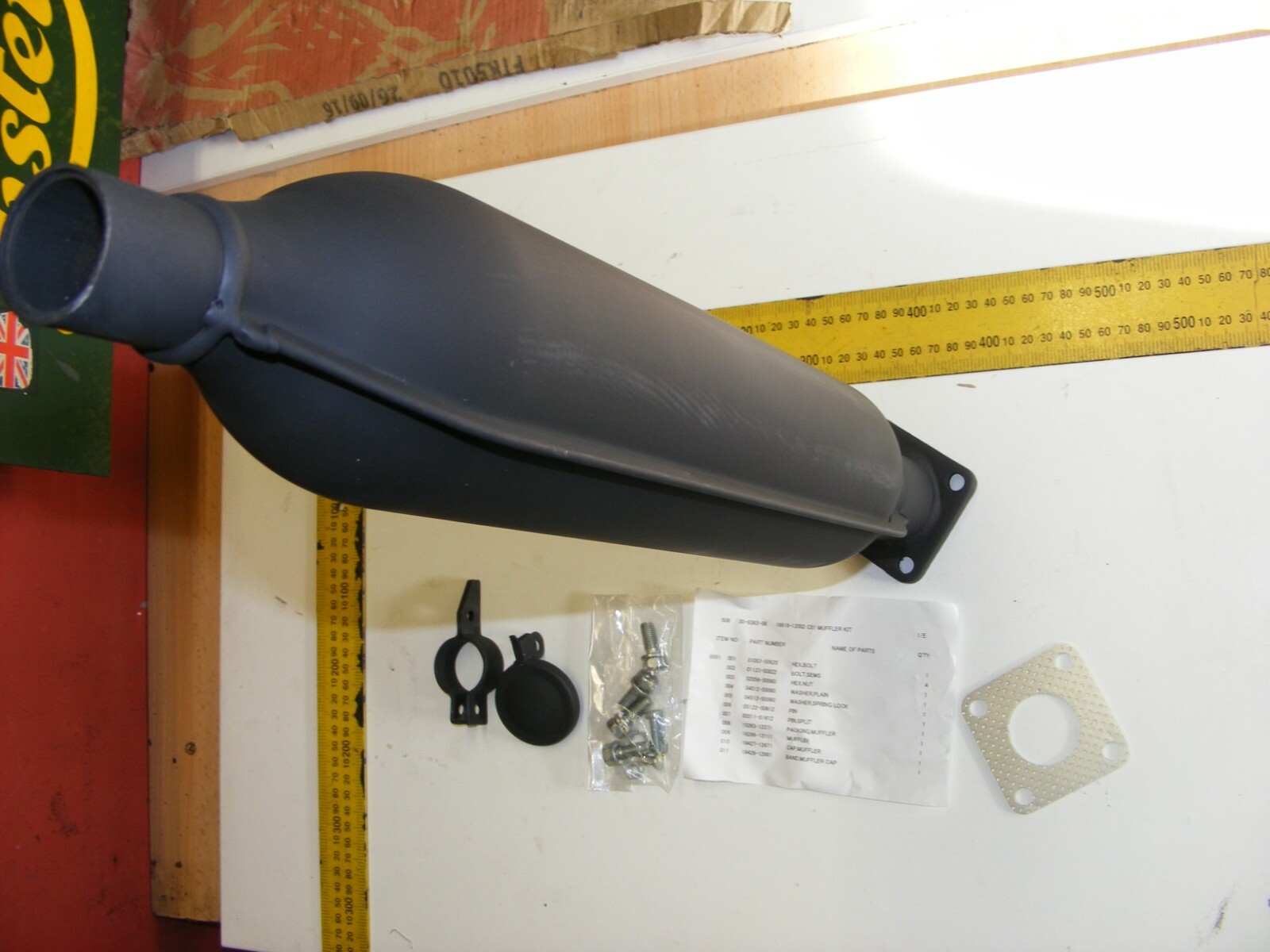 Genuine Kubota Exhaust muffler Kit D1505 D1105 D950 D850 D722 Z482 Only ...