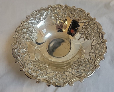 Holiday Imports, Inc. Silverplate Japan Made Floral Bowl Candy Dish ...