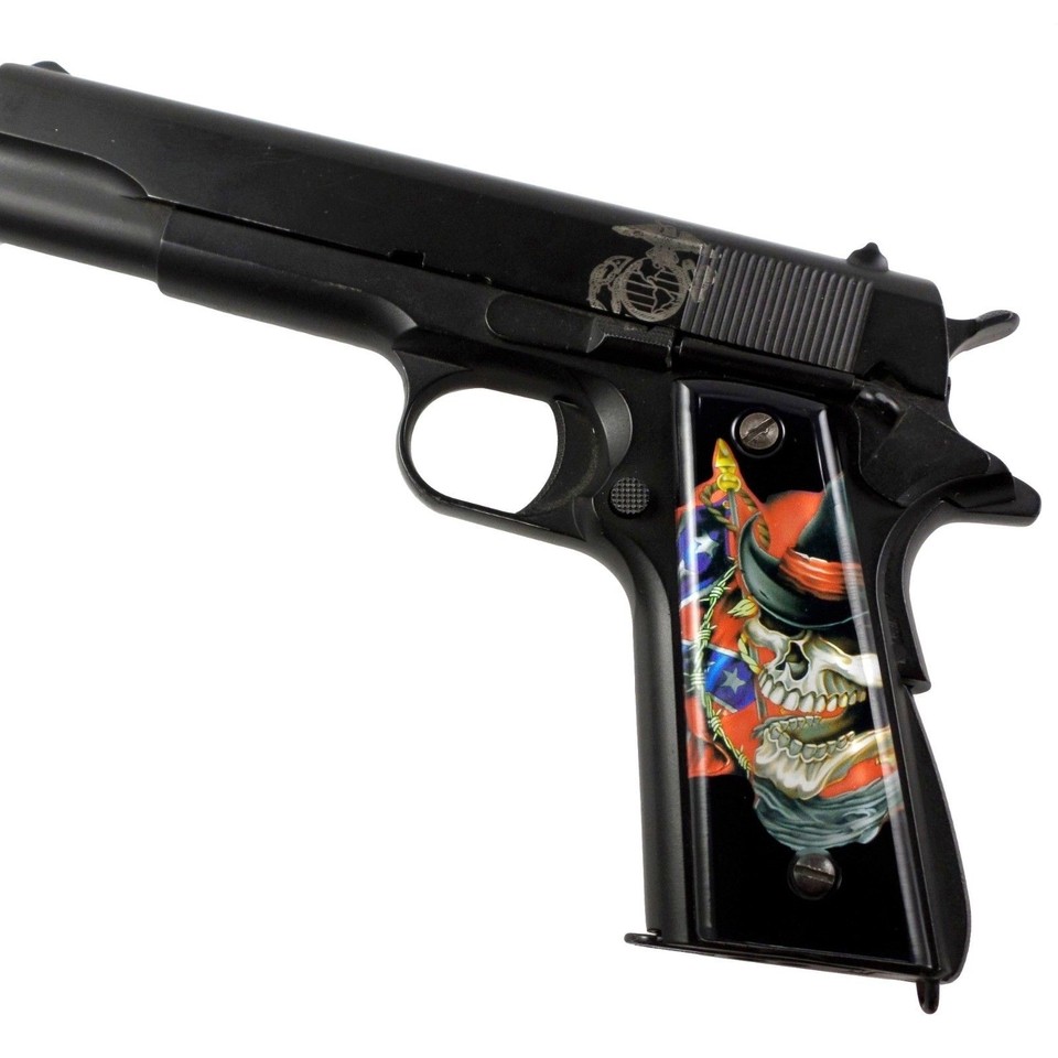 Custom 1911 Magwell ambi & non-ambi fit SPD Acrylic Grips True Grit | eBay