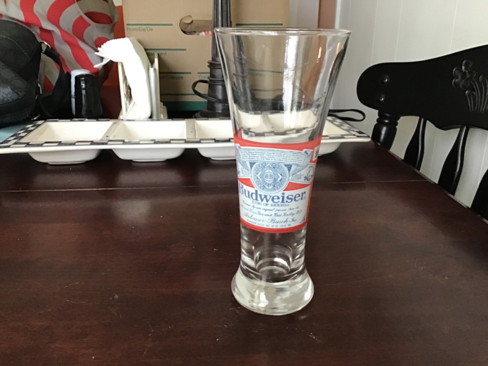 Budweiser tall Flare Beer Glass, vintage, 8 oz. | eBay