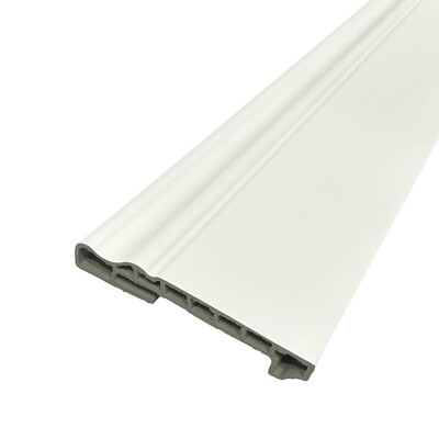 DBS Satin White Torus Skirting Board Plastic PVC - 15mm x 100mm x ...