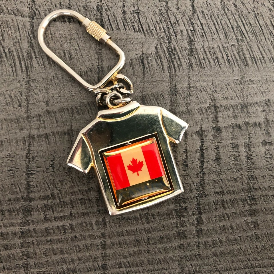 key chain keychain Canada country souvenir spinner flag Canadian ...