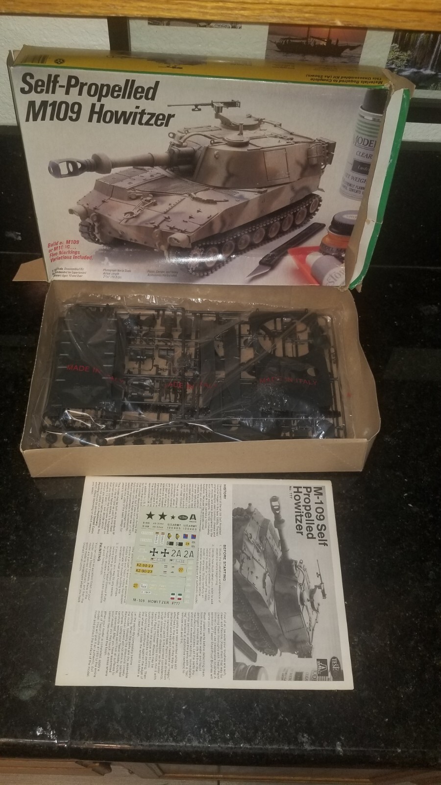 OLDER TESTORS M109 HOWITZER SELF PROPELLED GUN TANK 1/35 SCALE MODEL ...