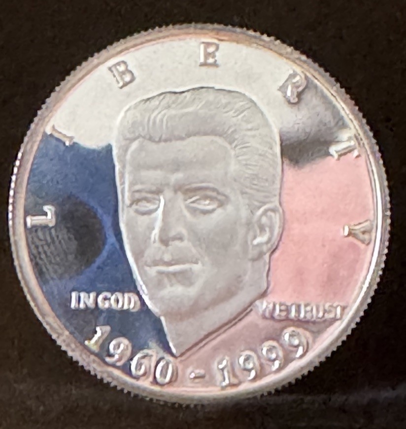 JOHN F KENNEDY JR & CAROLYN BESSETTE 1~OZ SILVER COMMEMORATIVE COINS W ...