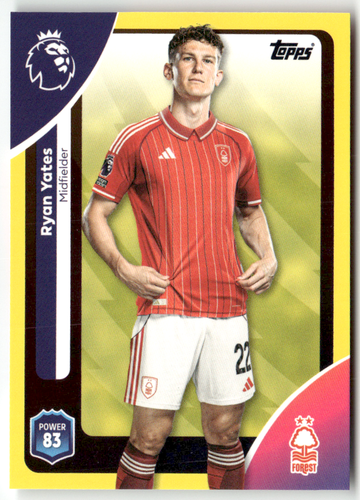 Topps Premier League 2025-26 N. 242 Ryan Yates Giallo Parallelo | eBay