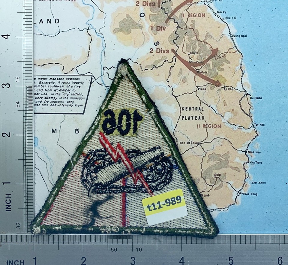 1 Patch , US Army Armored 106 Tank Battalion Triangle patch Division ...