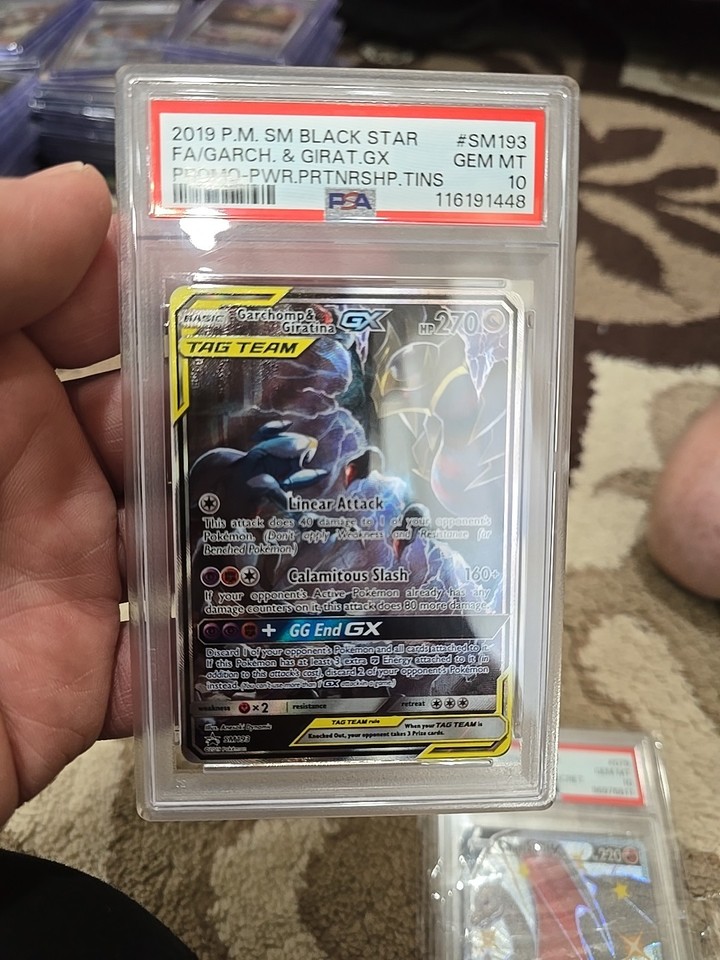 Pokémon TCG Giratina and Garchomp Gx Tag Team PSA 10 | eBay