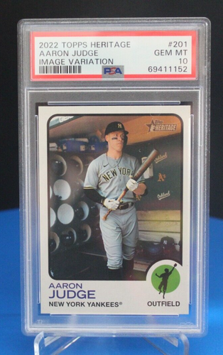 2022 Topps Heritage - SP Image Variation Aaron Judge #201 for sale ...