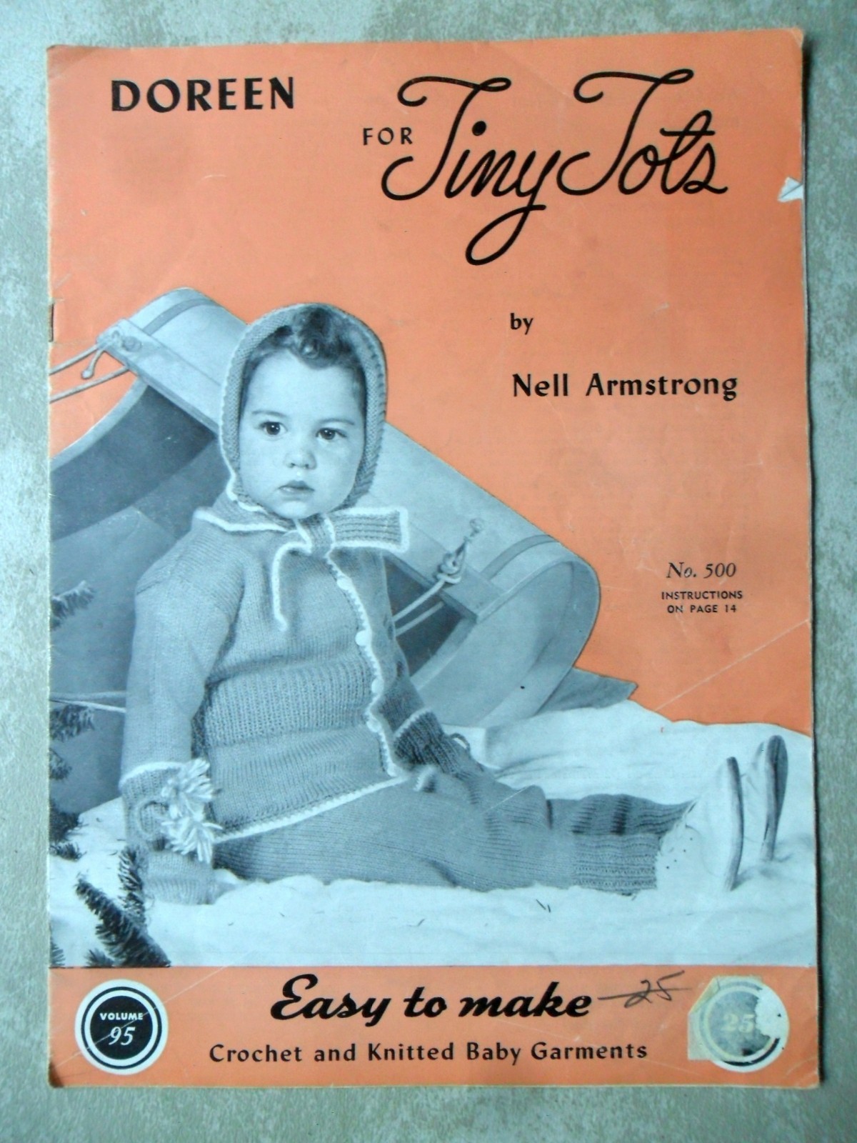 Doreen Tiny Tots Knit & Crochet Pattern Vol 95 SC 1947 Layette Sets More | eBay