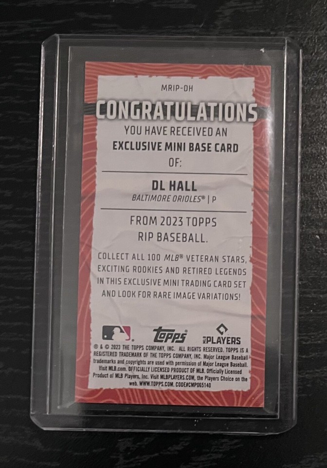 2023 Topps RIP Brewers DL Hall RC SP Mini Riptide /30 | eBay