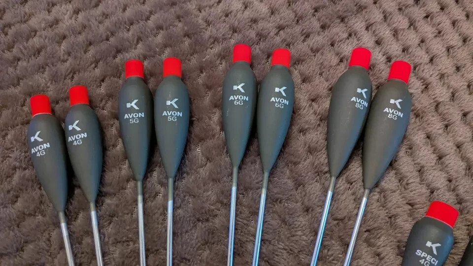 12 KORUM RIVER TROTTING FLOATS / KORUM AVON & SPECI FLOATS FISHING ...