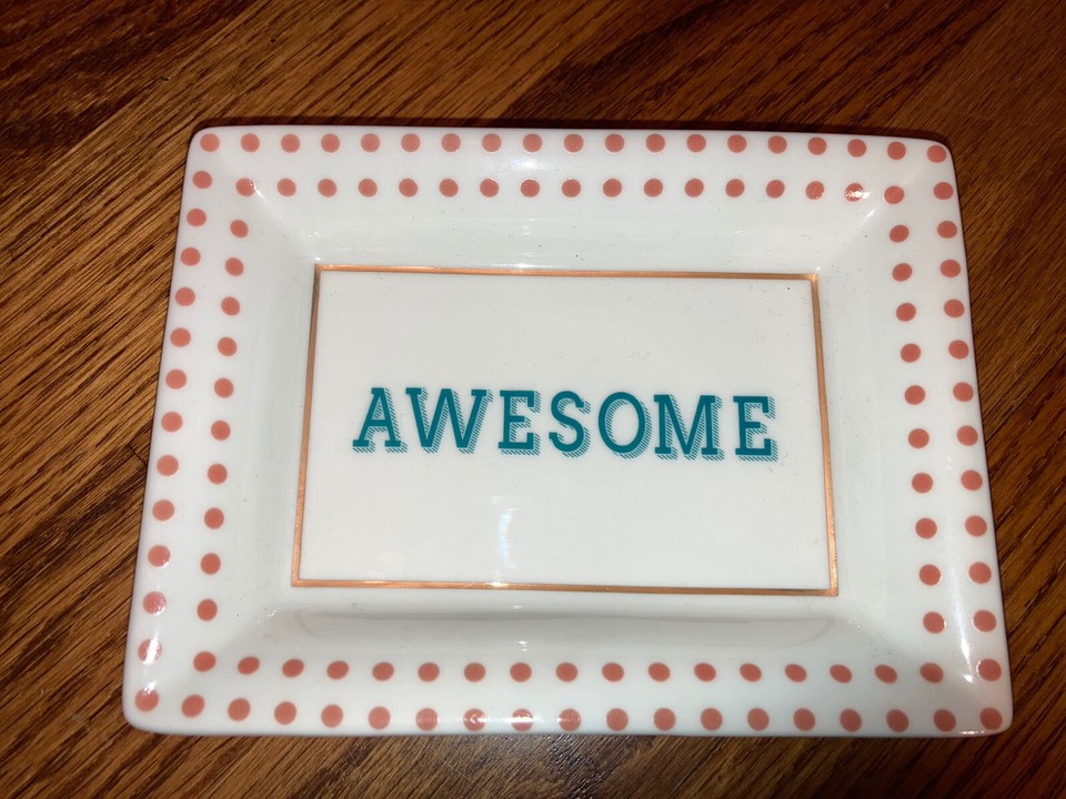 Two’s Company Small Talk Porcelain Trinket Tray AWESOME | eBay
