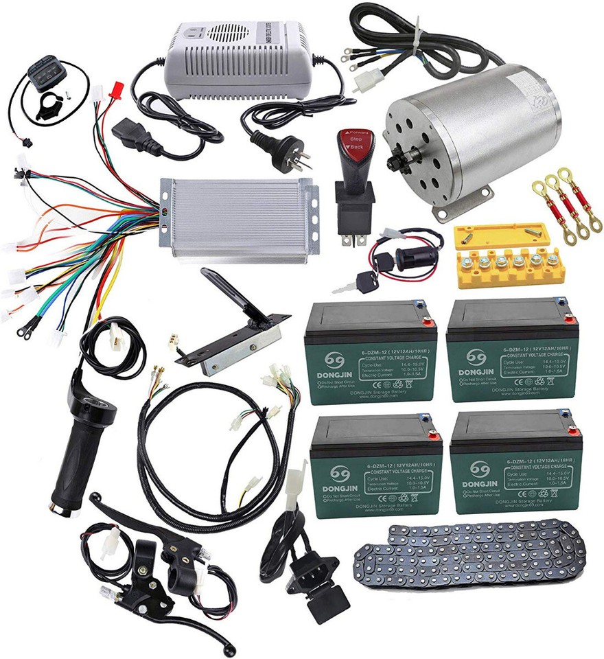 48v 1800w Brushless Motor Kit Controller Battery Charger Wiring Pedal E ...
