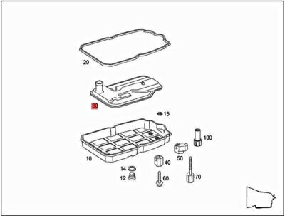 Genuine MERCEDES Transmission oil filter 2212770200 | eBay