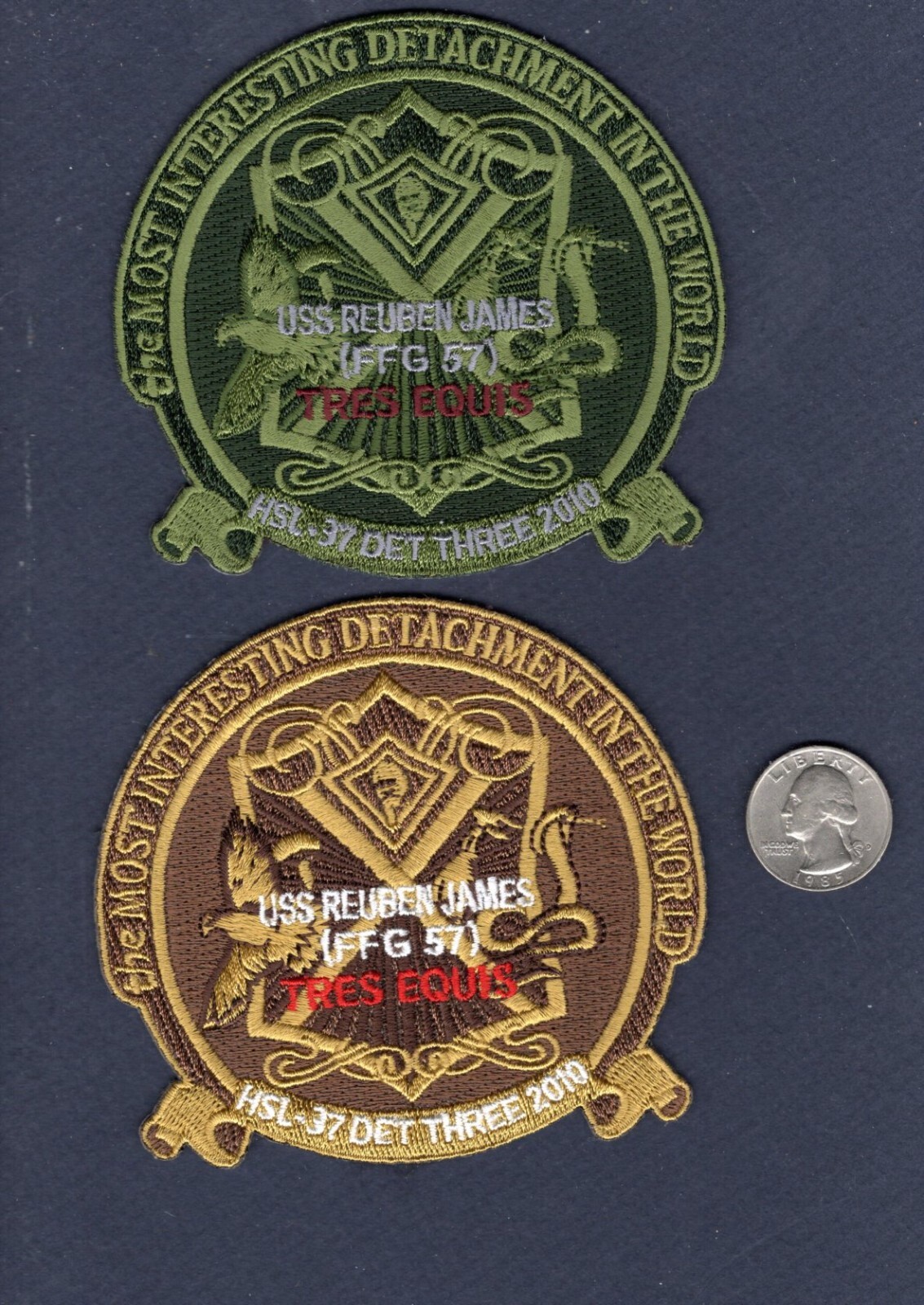 HSL-37 EASYRIDERS DET 3 2010 FFG 57 US Navy Helicopter Squadron Patch ...