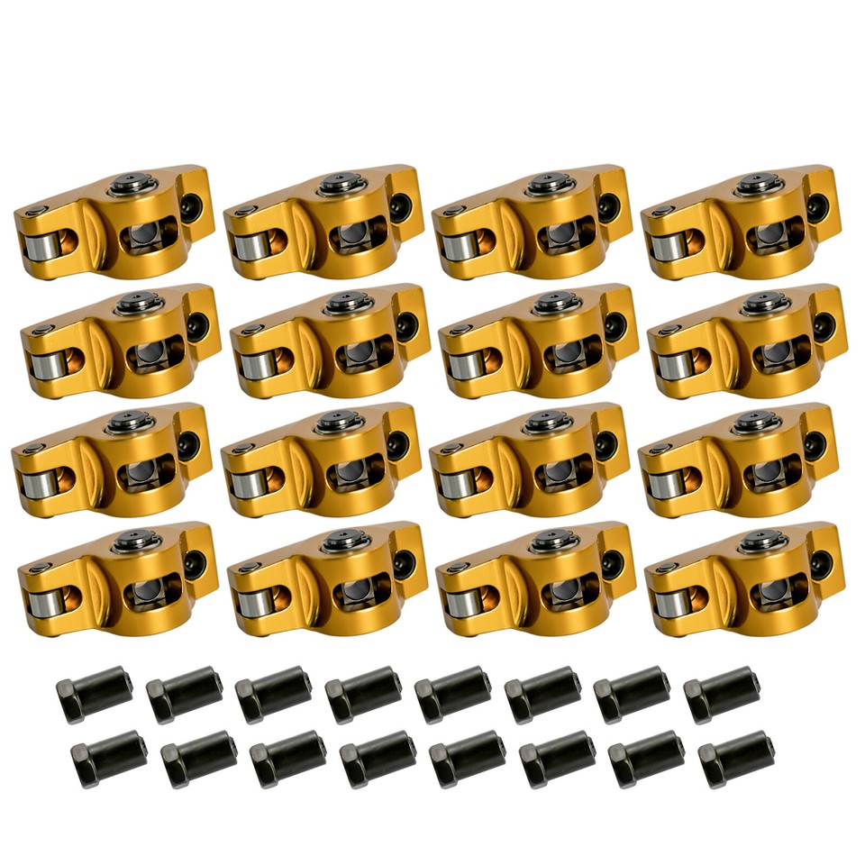 Aluminum Full Roller Rockers Arms Kit 1.6 Ratio 3/8" for Chevy Small ...
