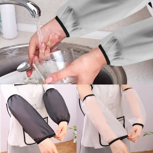 2Pcs Waterproof Long Oversleeve Anti-Dirty Arm Sleeves Oil Sleeves ...