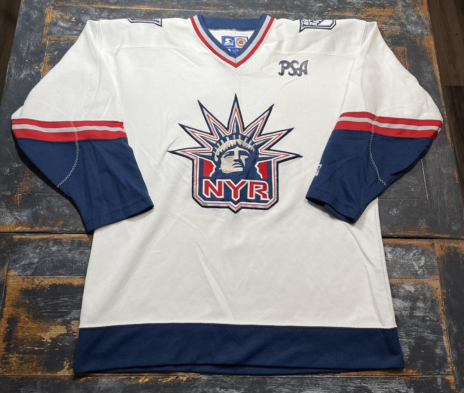 Vintage Starter New York Rangers NYR Jersey Youth Size L/XL | eBay