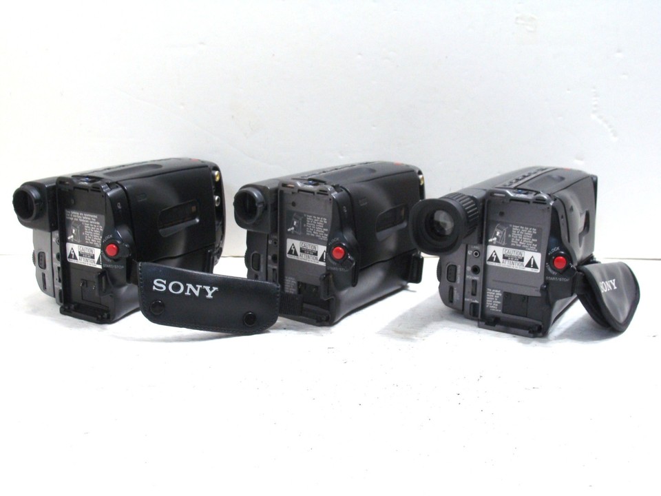 Lot (3) Sony Handycam 8mm Video8 Camcorders CCD-TRV21, TRV22, TRV33 | eBay