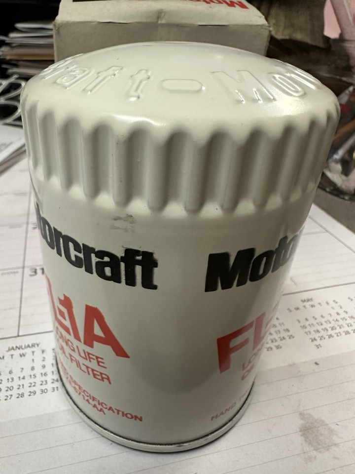NOS Ford Motorcraft FL 1A Embossed Oil Filter Mustang Fox Body Cobra ...
