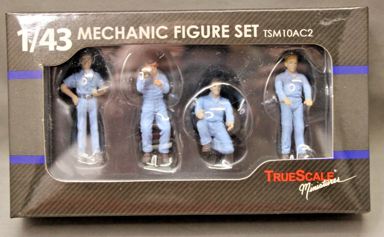 TRUE SCALE MINIATURES 1/43 MECHANIC FIGURE SET FOR DIORAMA MINT IN BOX ...