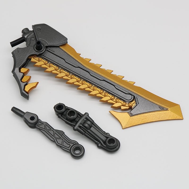 3D DIY Chain Saw Knife Axe Weapon Upgrade Kit For AOTP Megatronus The ...