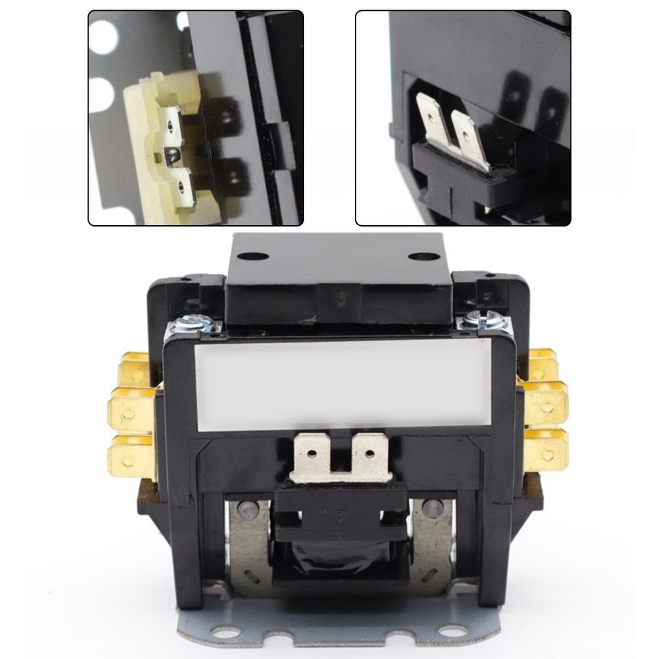 30 Amp 2 Pole AC Contactor for For air Conditioner Motor Units 220 Volt ...