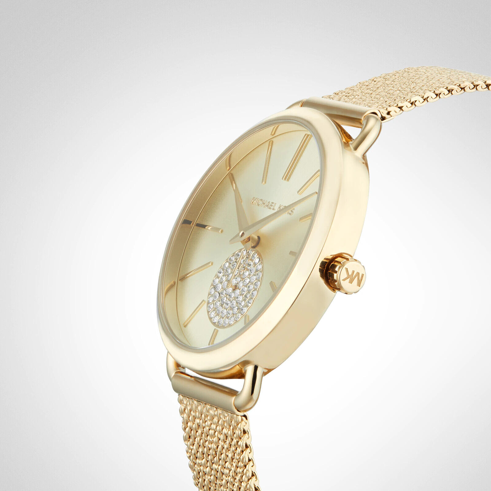 Michael Kors MK3844 Portia 37mm Gold-Tone Stainless Steel with Gold ...