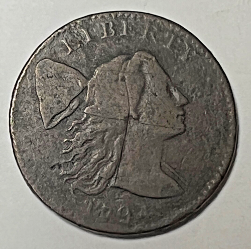 1794 United States Flowing Hair Large Cent- Head of 1794 -Old obverse ...
