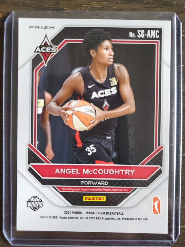 2021 Panini Prizm Wnba Angel McCoughtry Green Signatures Auto SP Las ...