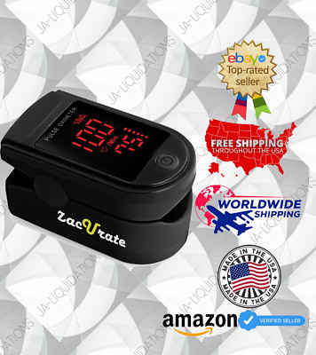 2025 NEW Zacurate Pro Series 500dL Fingertip Pulse Oximeter - Black ...
