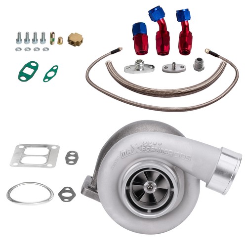 GT45 V-Band Turbocharger 600+HPs Turbo 1.05 A/R 78 Trim w/ Oil Return ...