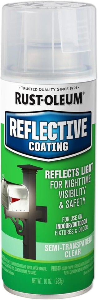 Rust-Oleum 214944 Specialty Semi-Transparent Clear Reflective Spray ...