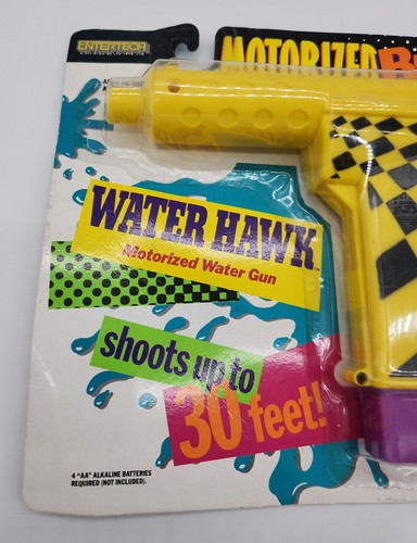 Vintage 1987 Entertech Water Hawk Motorized Water Squirt Gun SEALED by ...