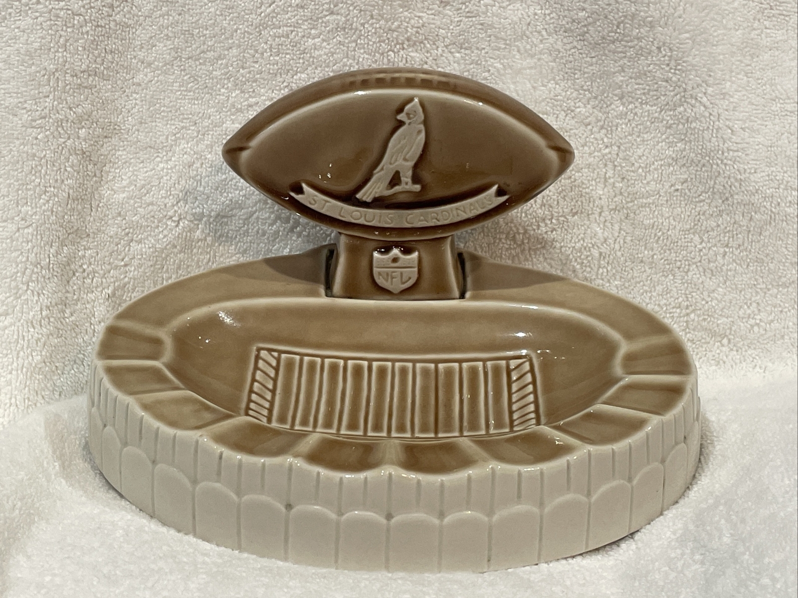 GORGEOUS 1960 St. Louis Cardinals Weico NFL Enterprises Ceramic Ashtray ...